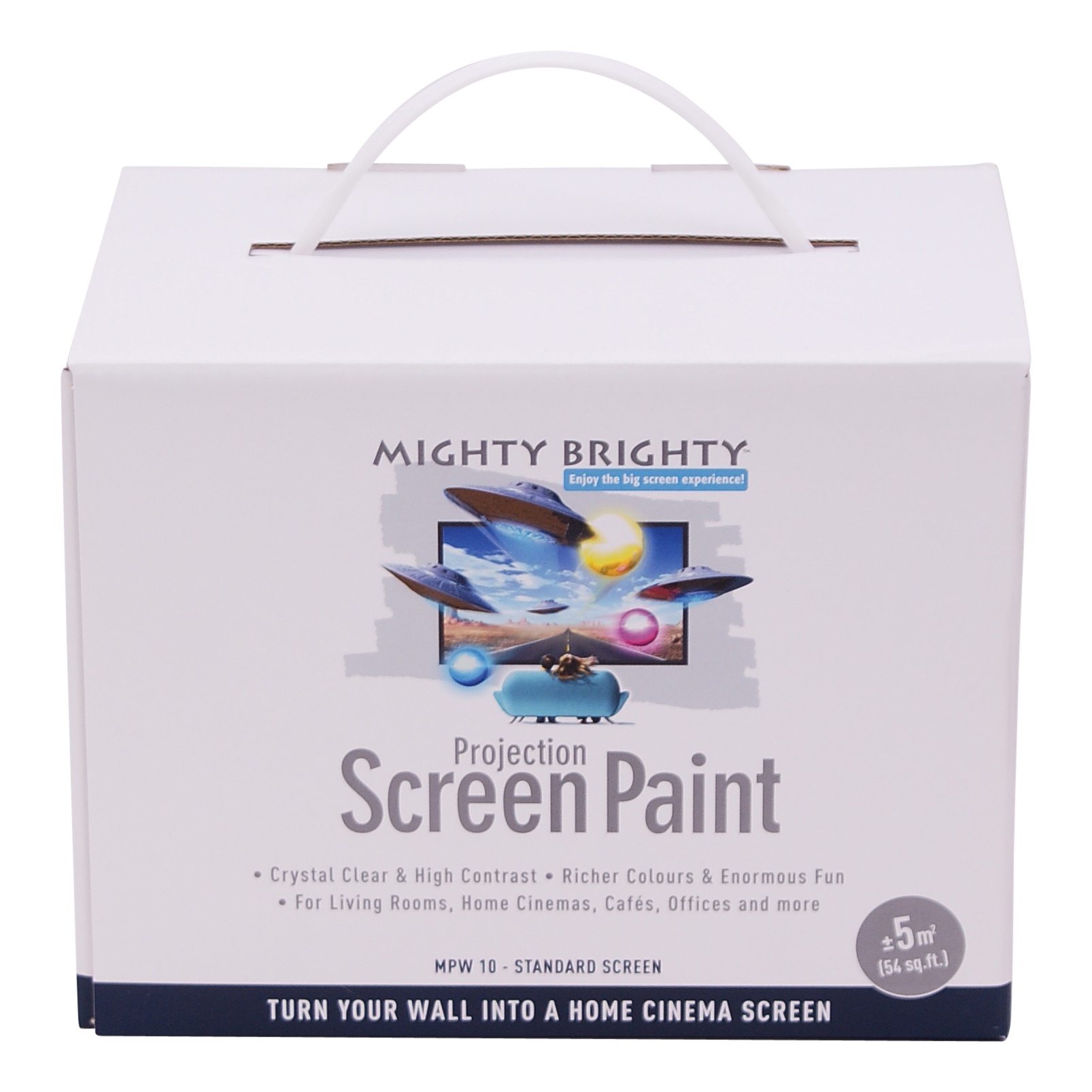 Mighty Brighty turn your wall into a projectionscreen