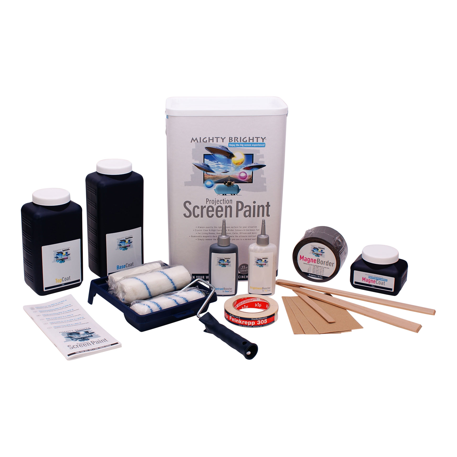 Mighty Brighty - maak van uw muur een projectiescherm